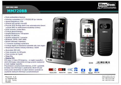 Nowości w ofercie Maxcom MM720, MM821, MM461BB, MM910Strong (GSM) - Portal telekomunikacyjny ...